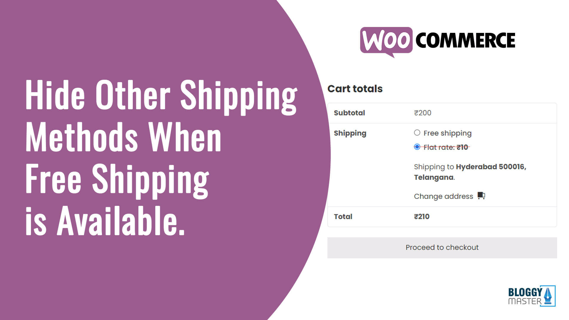 Hide Shipping Methods In Woocommerce Free Shipping